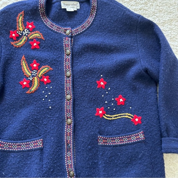 Vintage | Sweaters | 8s Maximalist Cabincore Kidcore Whimsical Floral ...